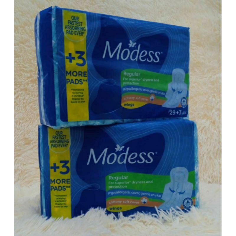 Modess Regular Napkin with Wings | Shopee Philippines