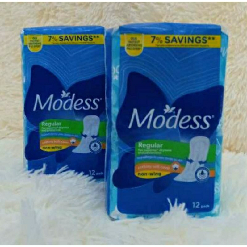 Modess Regular Napkin Non-Wing | Shopee Philippines