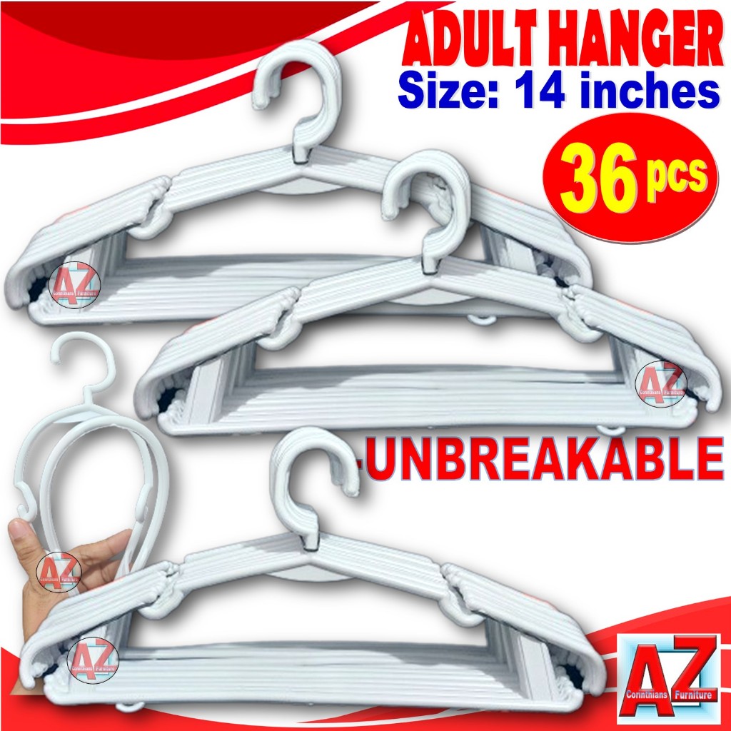 UNBREKABLE / FLEXIBLE-Hanger 36 pcs / 3 dozen lowest price | Shopee ...