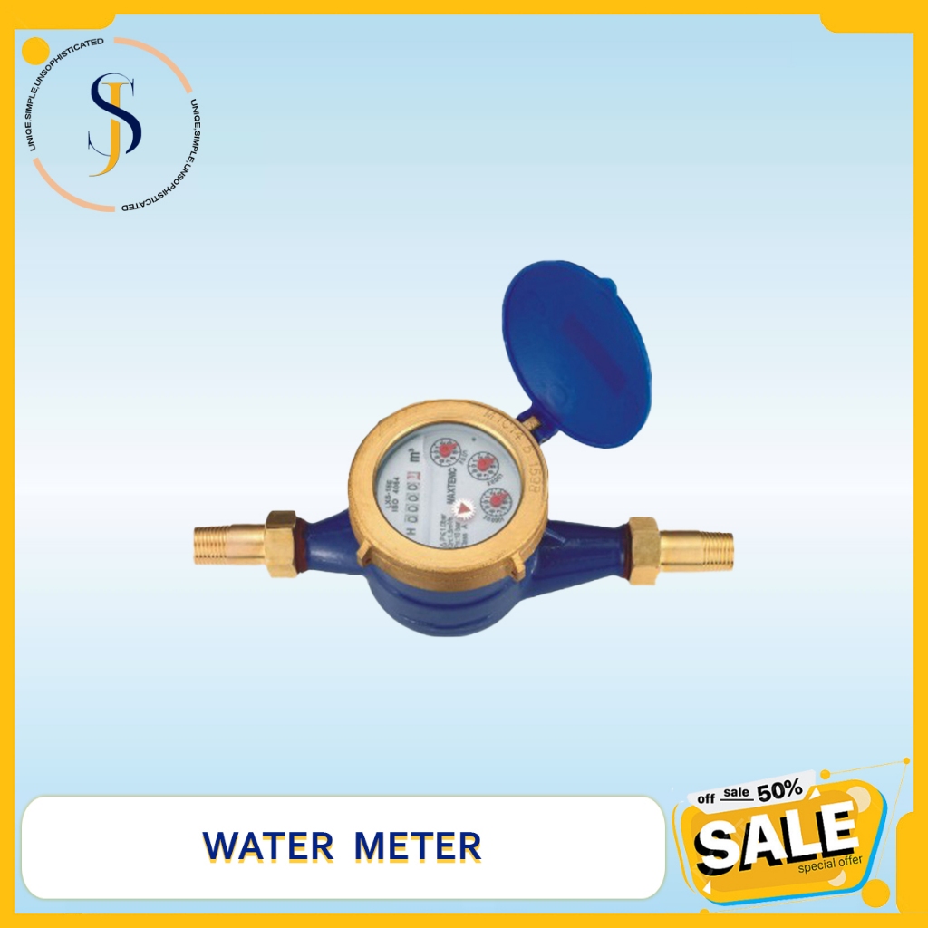 heavy duty water sub meter 1/2metal brass adapter wet type | Shopee ...