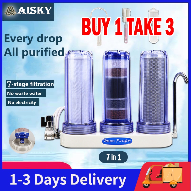 7 in 1 Alkaline Water Filter Water Purifier Leakproof Water Purifier ...
