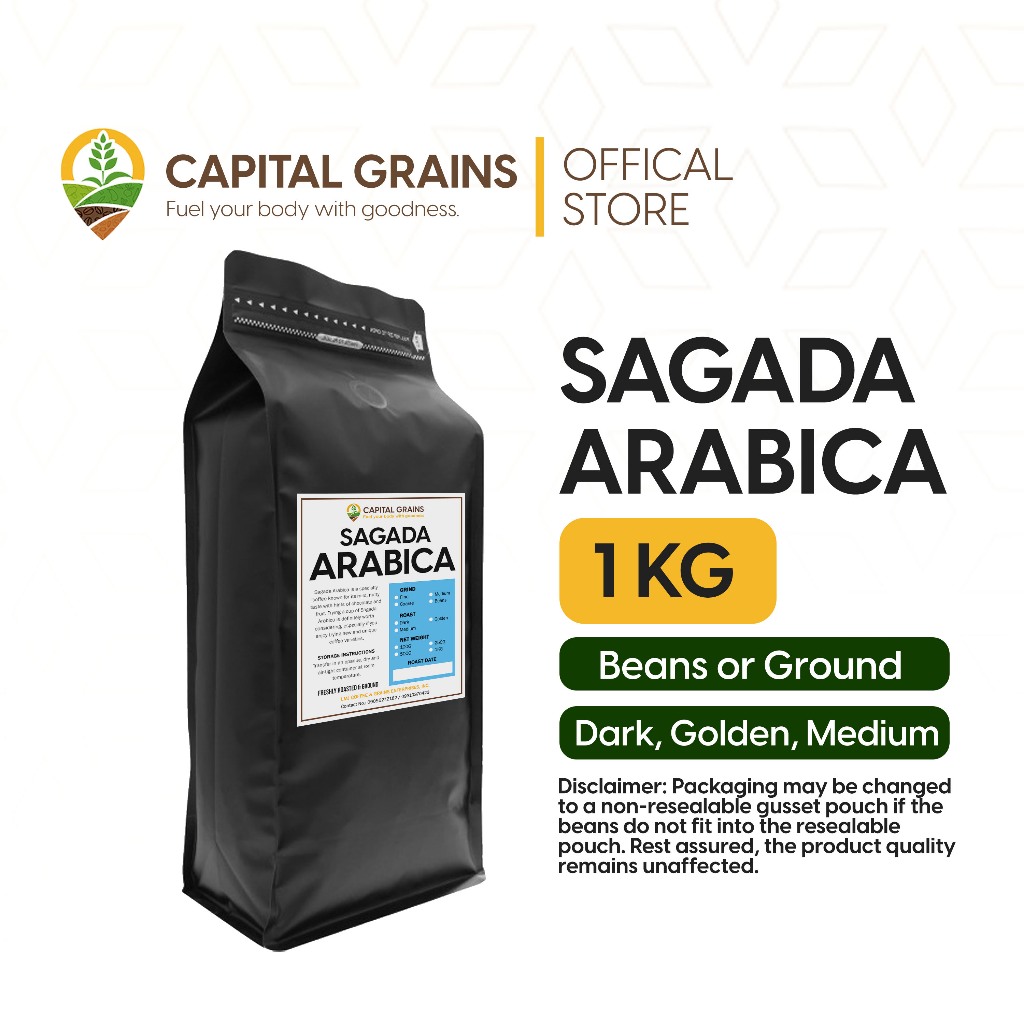 [CG] 1KG Sagada Arabica Coffee in Resealable Pouch Beans or Ground ...