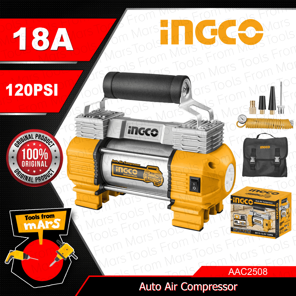INGCO Auto Air Compressor AAC2508 TFM IPT | Shopee Philippines