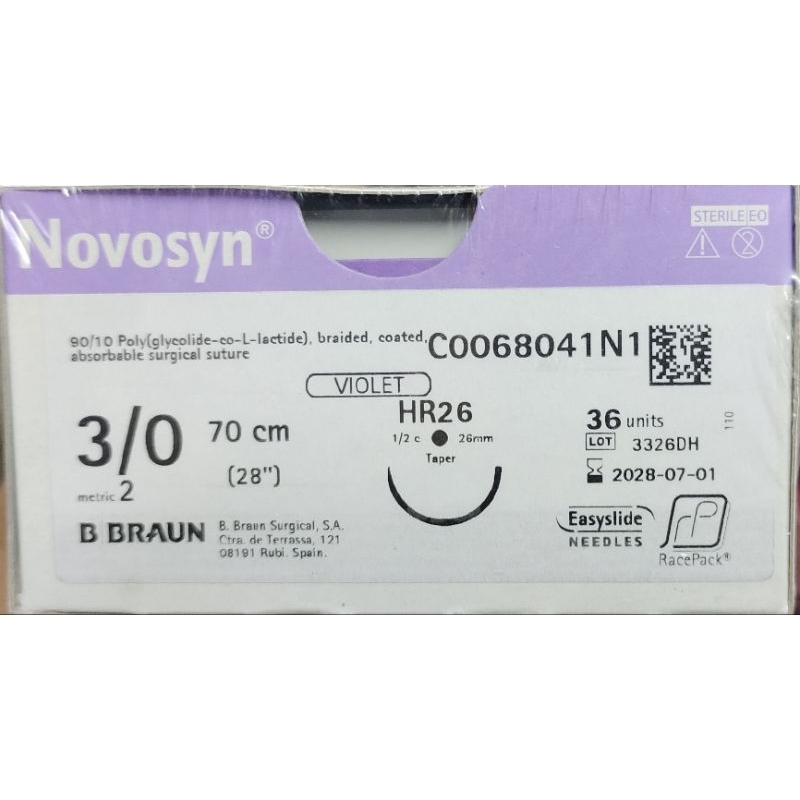 Novosyn Sutures B/Braun sold per 12 units | Shopee Philippines