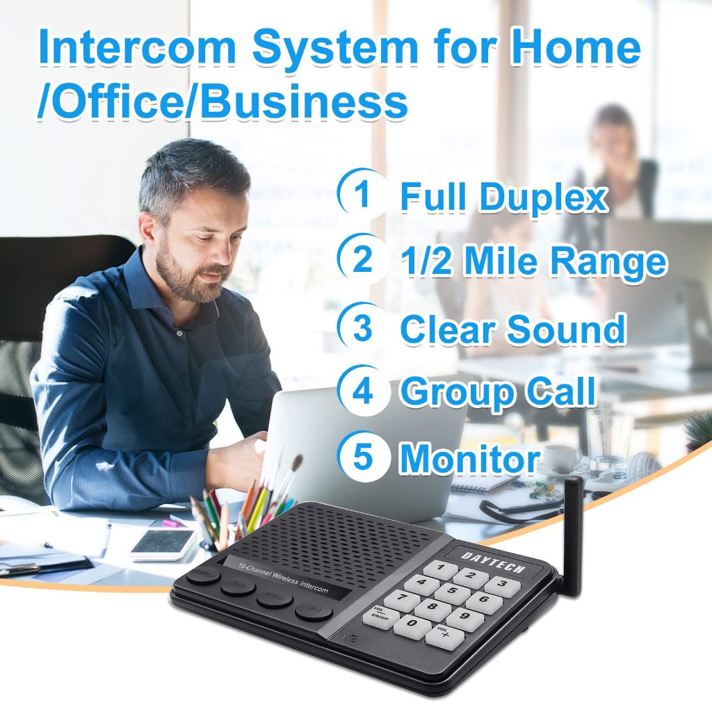 Office Intercom System Radio Walkie-talkie for Home Shop USB Plug-in ...