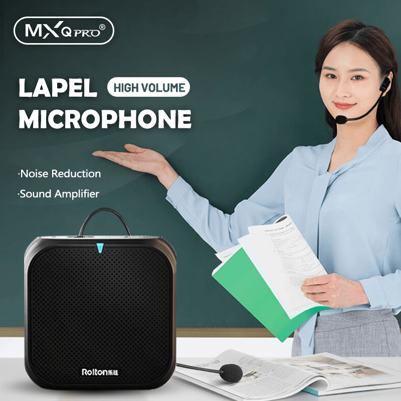 lapel mic microphone wireless for teaching with speaker wired lapel ...