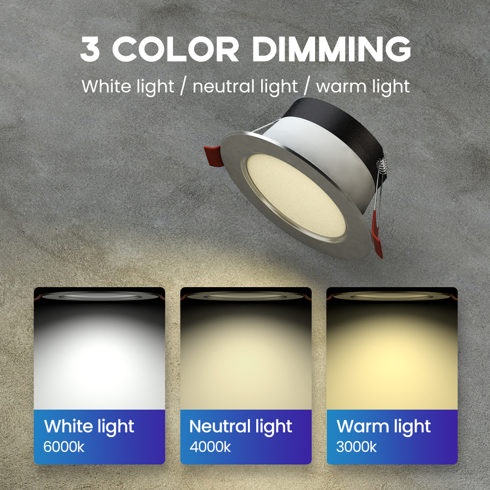 RONG RIVER 5W Pin Light LED Ceiling 3 Color Ceiling Light Indoor ...