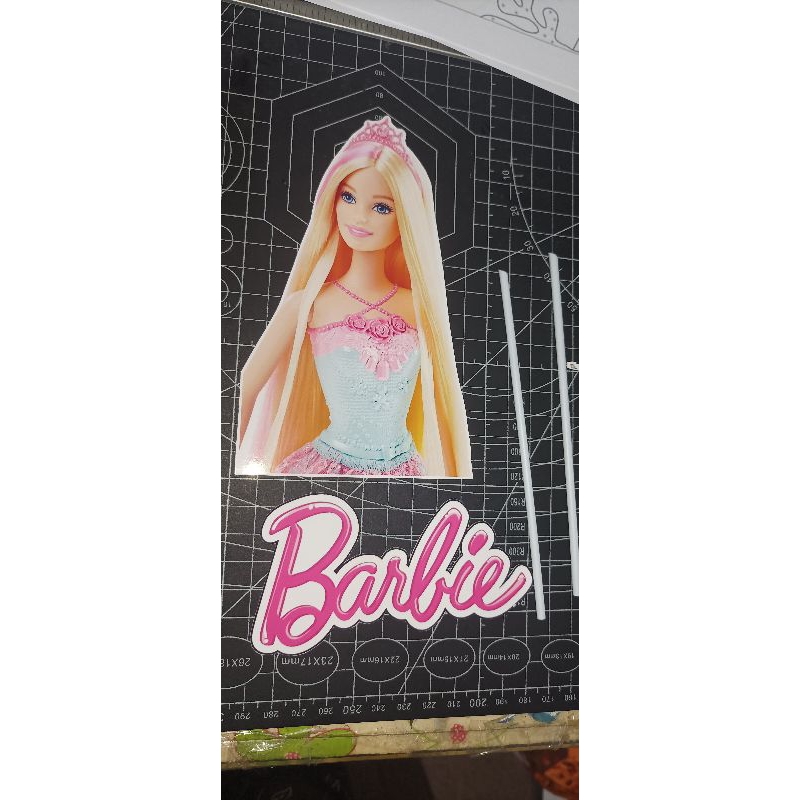 customized photo Printed cake toppers barbie logo pink | Shopee Philippines
