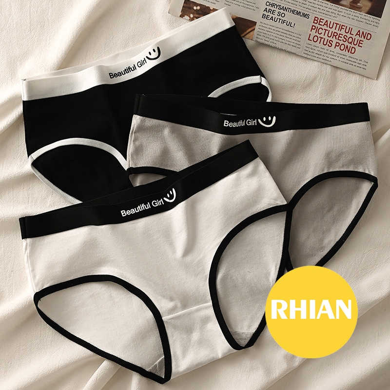 Rhian letter Women cotton panty Seamless Panties One-piece underwear ...