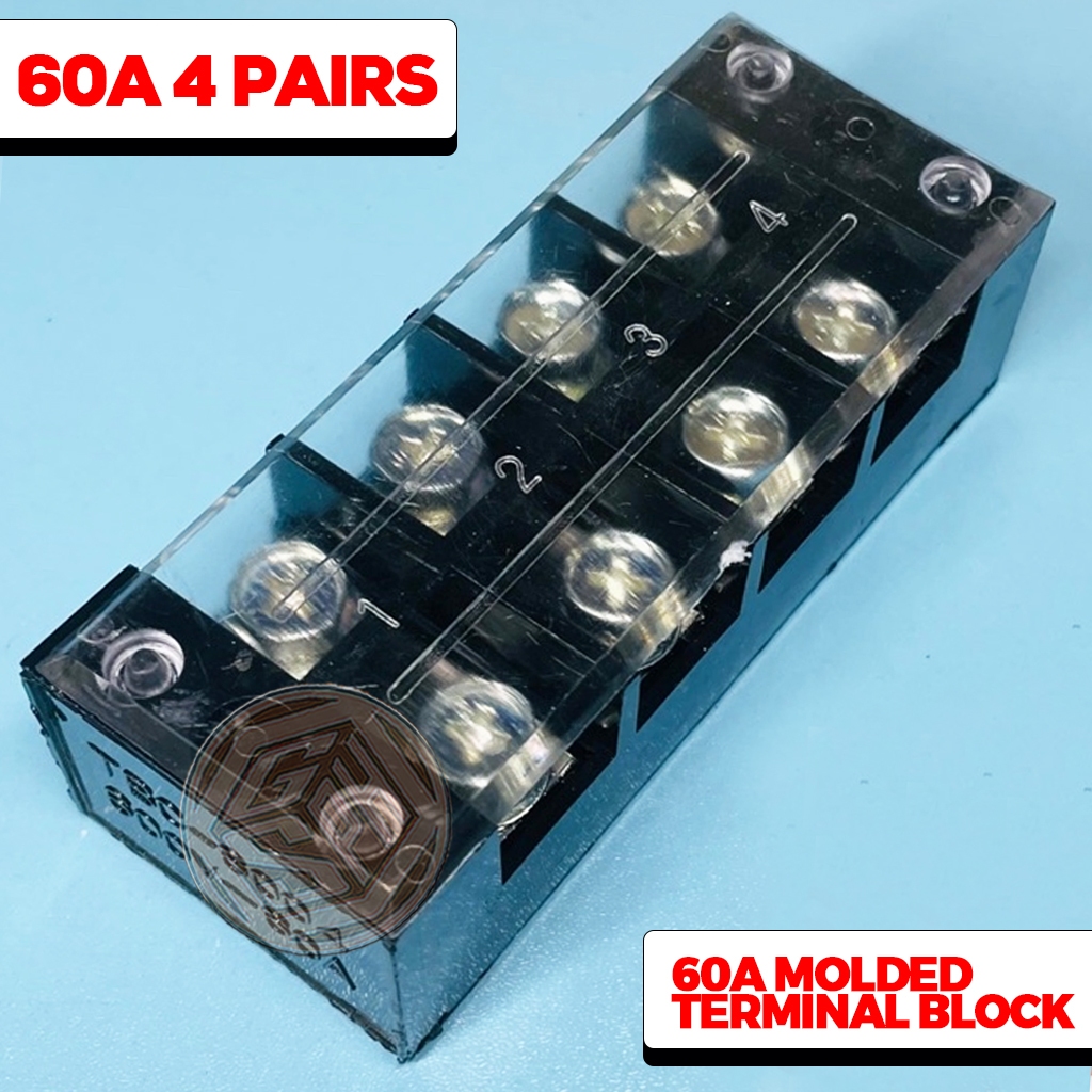 60A Terminal Block Molded Type Electrical TB-6004 60A 600V 4PIN ...