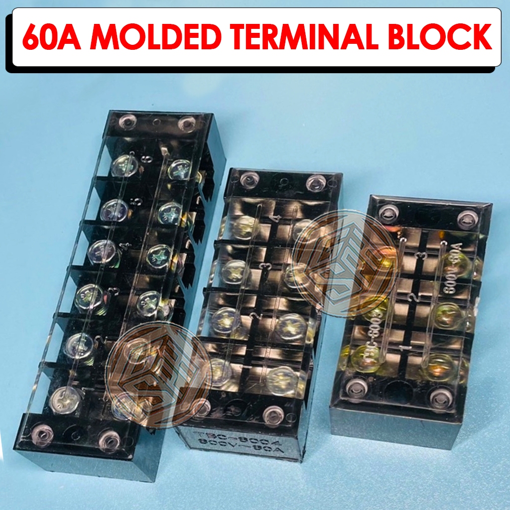 60A Terminal Block Molded Type Wire Connector For Electrical | Shopee Philippines