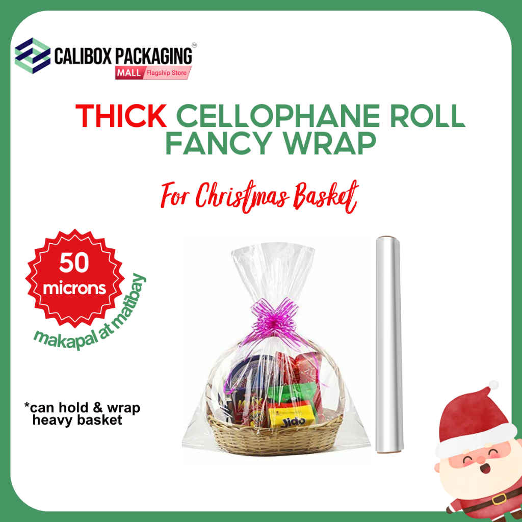 Calibox Cellophane Roll, Fancy Wrap, Flower Wrapper, Basket Wrapper ...