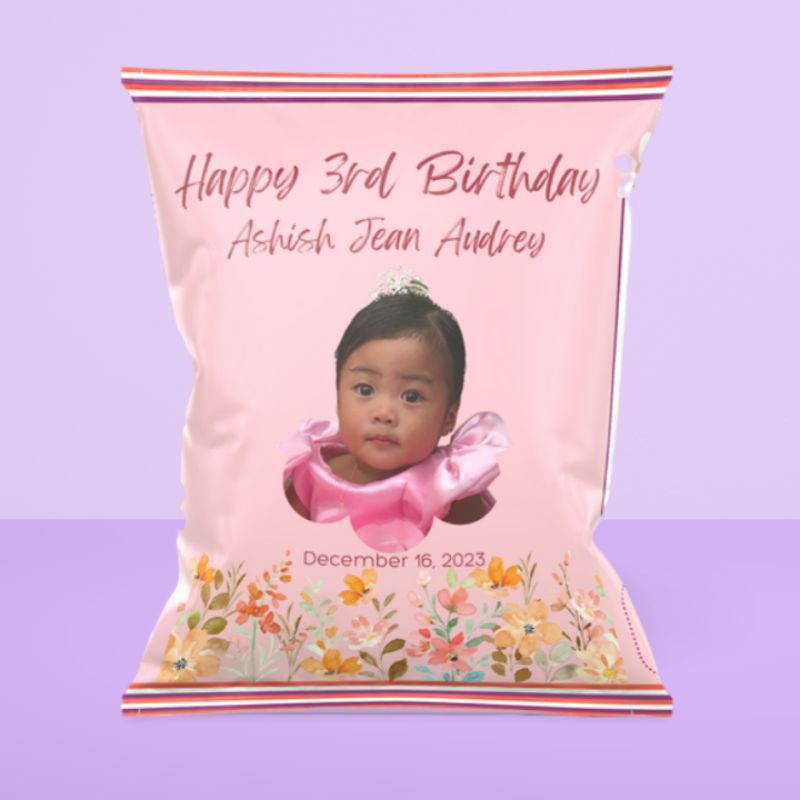 Personalized Daisy Flower Chips Loot Bag (FREE Layout) | Shopee Philippines