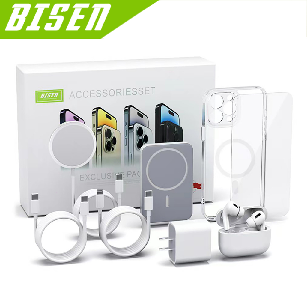 BISEN 7 in Set Of Phone Accessories Holiday Gift Set For Iph 7 8 X ...