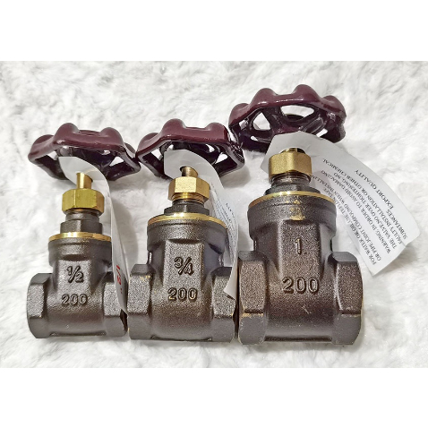 HEAVY DUTY VALIANT Gate Sluice Valve GI Water Plumbing Meter Brass Female Iron Thread 1/2 3/4 1 ...