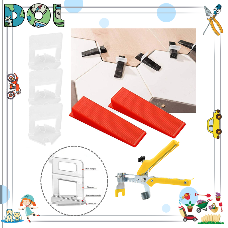 Tile Leveling System With Tile Plier 100pcs Tile Leveler Insert Wedge ...
