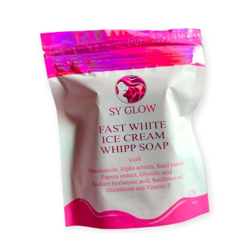 SY GLOW FAST WHITE ICE CREAM WHIPP SOAP | Shopee Philippines