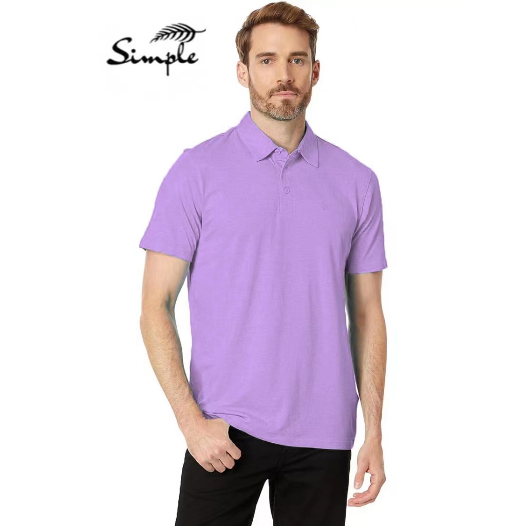 SIMPLE Men's drifit t shirt Unisex Quality korea fashion LIGHT VIOLET ...