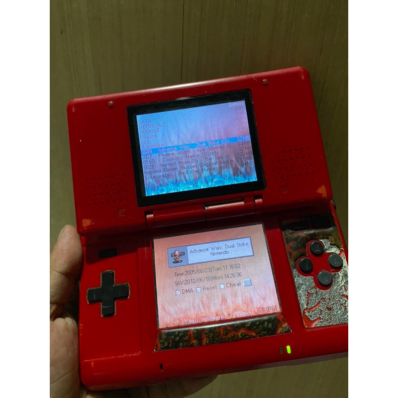 NINTENDO DS FAT RED WORKING WITH 4GB R4 | Shopee Philippines