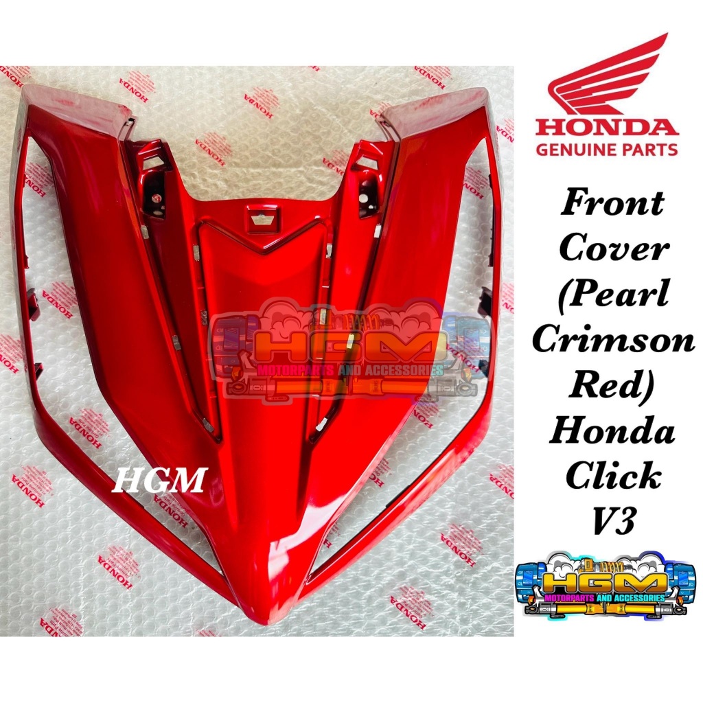 FRONT COVER (CRIMSON RED) FOR HONDA CLICK 125I V3 | HONDA GENUINE PARTS ...