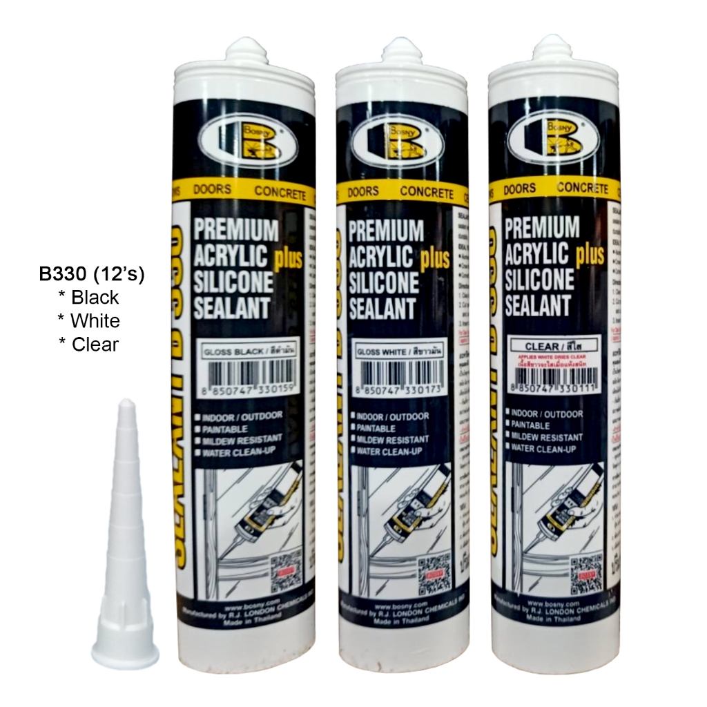 Wholesale!!!!! Bosny Acrylic Silicone Sealant B330/B212 (Sold per Box ...