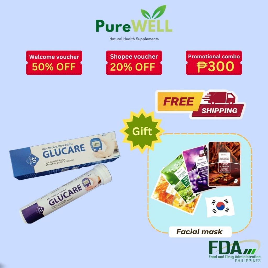 Glucare Diabetes Effervescent Tablets Control Blood Sugar | Shopee ...