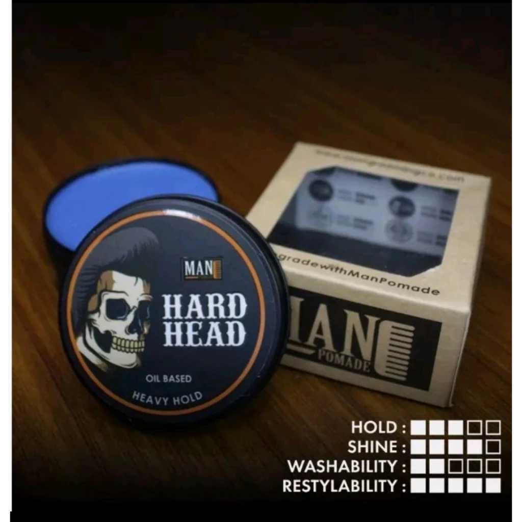 Man Pomade HARD HEAD Oil Based Pomade | Shopee Philippines
