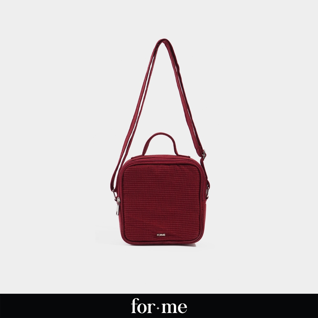 ForMe Tweed Mini Sling Bag for Women (Dark Red) | Shopee Philippines