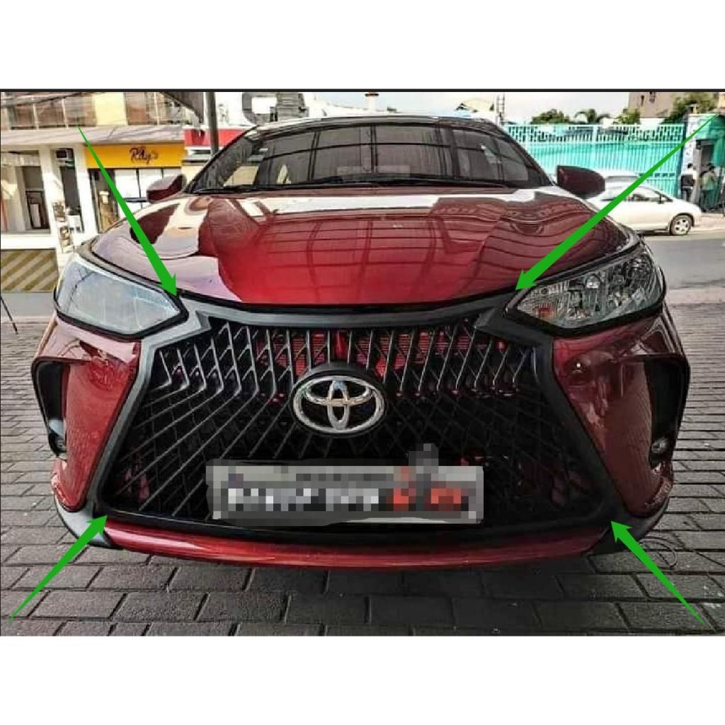 TOYOTA VIOS 2021 - 2025 XE, XLE, J, E, G, LEXUS GRILL FRONT GRILL BLACK ...