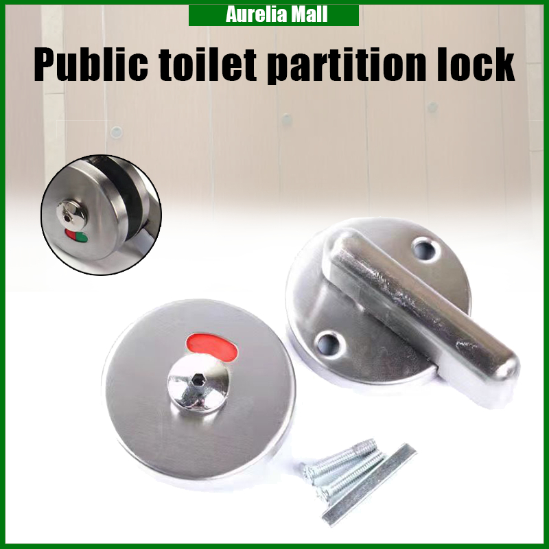 Public Toilet Partition Lock Toilet Door Lock Privacy Deadbolt Latch ...
