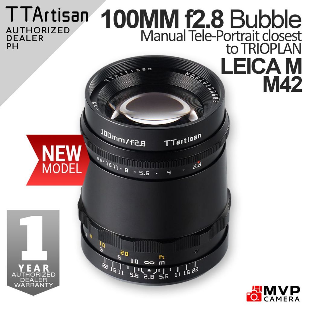 [OFFICIAL PH] TTARTISAN 100mm F2.8 Bubble Bokeh M42 Leica M Mount MVP CAMERA | Shopee Philippines