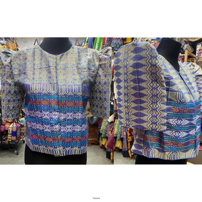 QUALITY Davao Batik Filipiniana Blazer Blouse Bolero Dress large-XXL ...