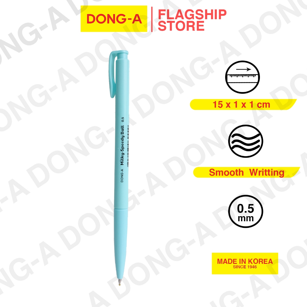 Dong-A Milky Speedy Ball Emerald Green-BLUE INK pen 0.5mm 1pc 46-38 ...