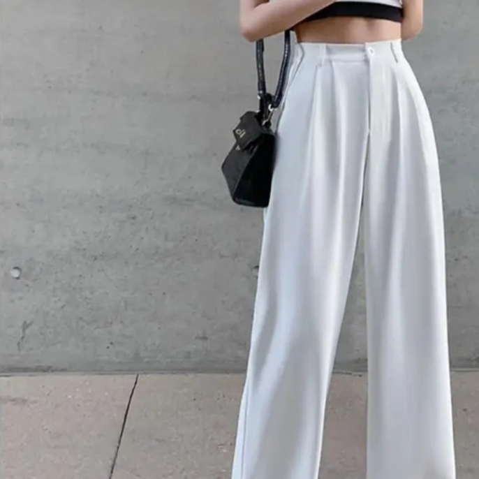 Kinwoo 26-31 High Waist Trouser Pants Women's Professional Suit Pants ...