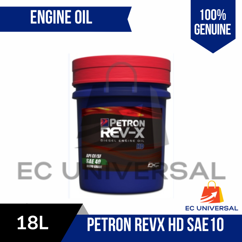 Petron Rev-X HD 10 Engine Oil 18L Liters pail | EC Universal | Shopee ...