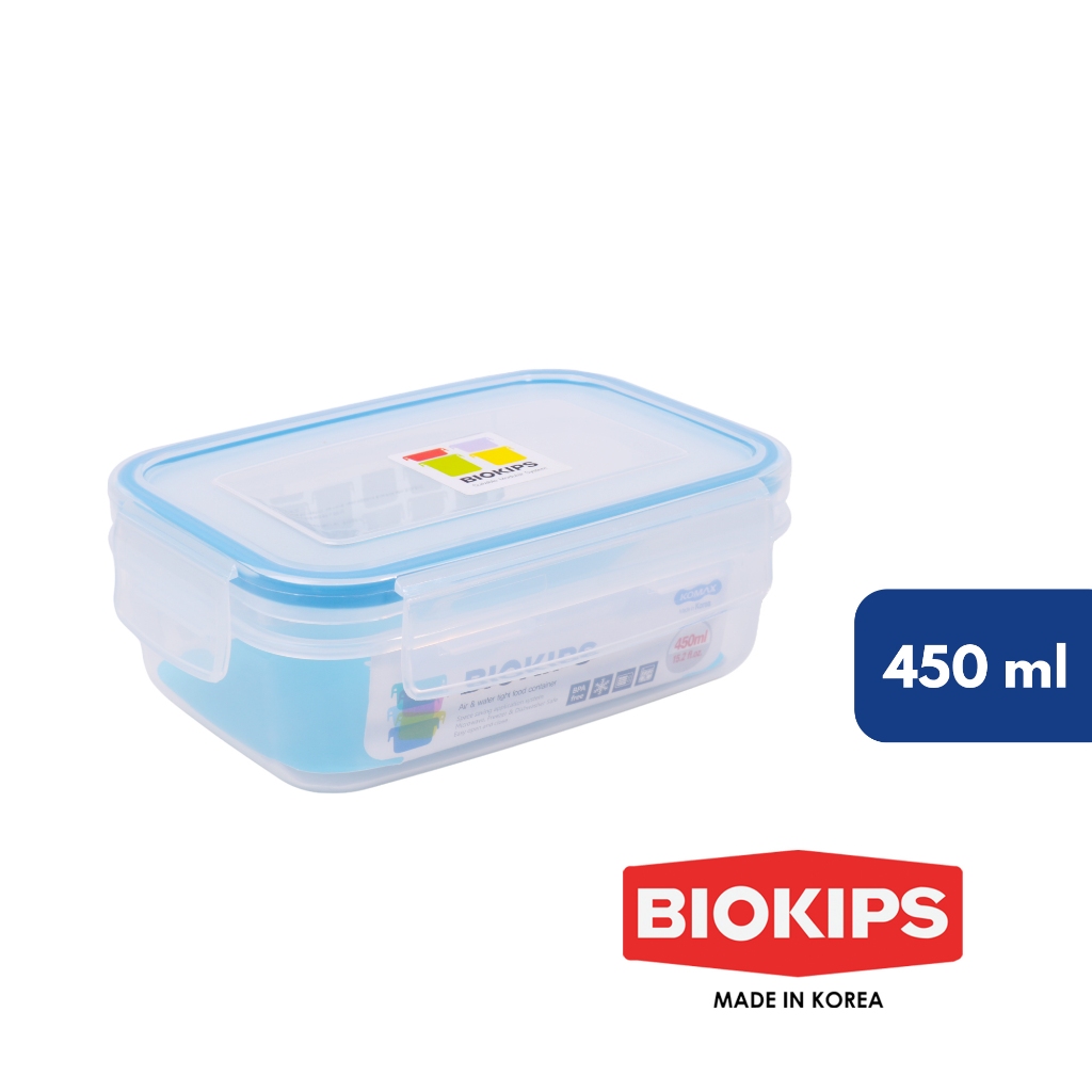 Biokips Rectangular Food Storage Container 450ml Airtight And Leakproof ...