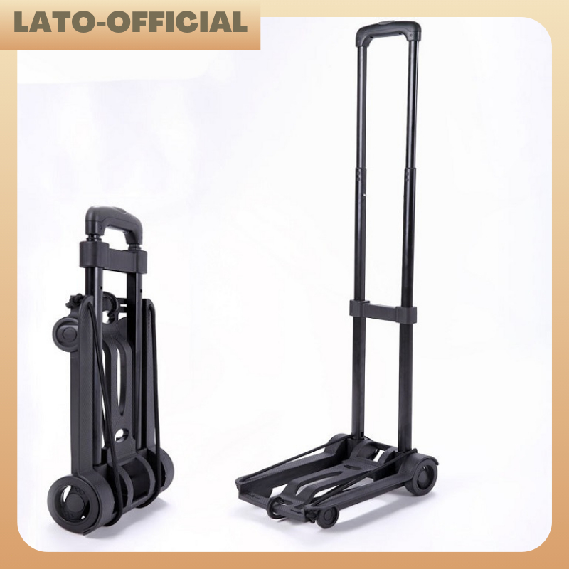 Trolley Cart Folding Shopping Cart Portable Mini Home Moving Trolley 2 ...