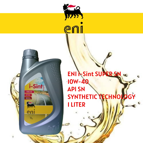 ENI i-Sint SUPER SN 10W-40 API SN SYNTHETIC TECHNOLOGY 1 LITER | Shopee ...