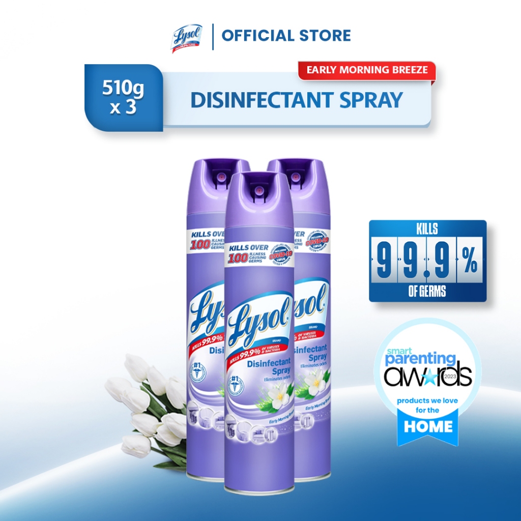Lysol Antibacterial Disinfectant Spray Cleaner Early Morning Breeze 510 ...