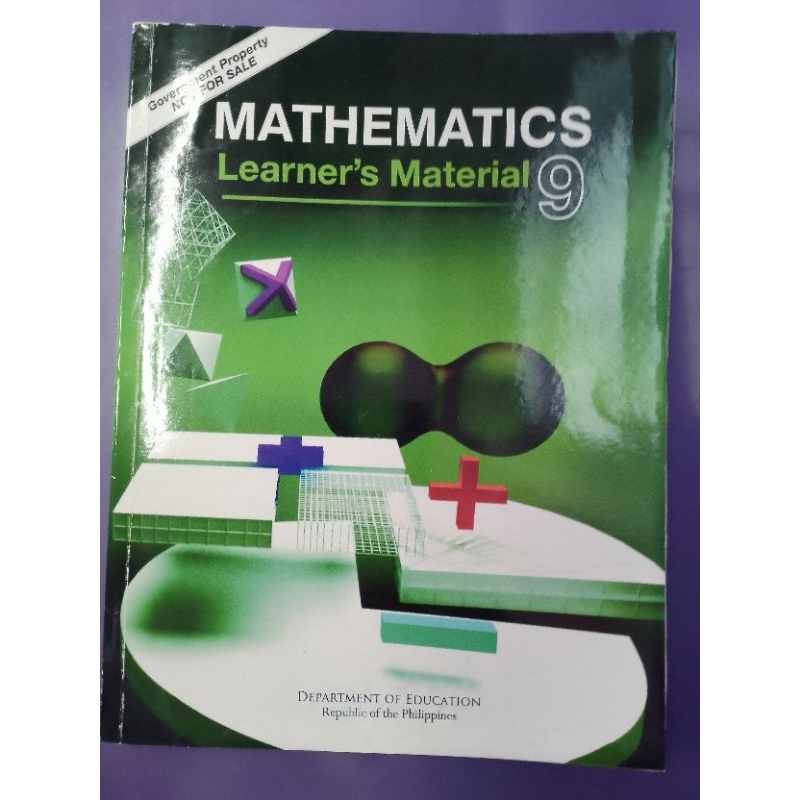 Mathematics Learner's Material grade 9 (brandnew | Shopee Philippines