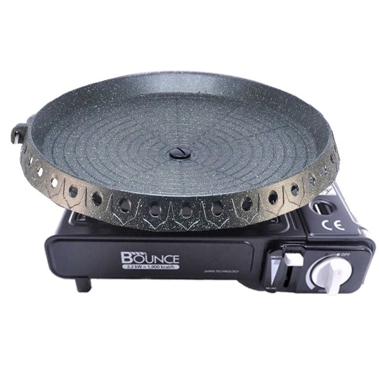 DN #Samgy SET Portable Butane Stove&Hanaro Non Stick Griller Plate ...