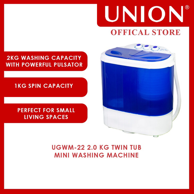Union 2.0kg Twin Tub Washing Machine | Shopee Philippines