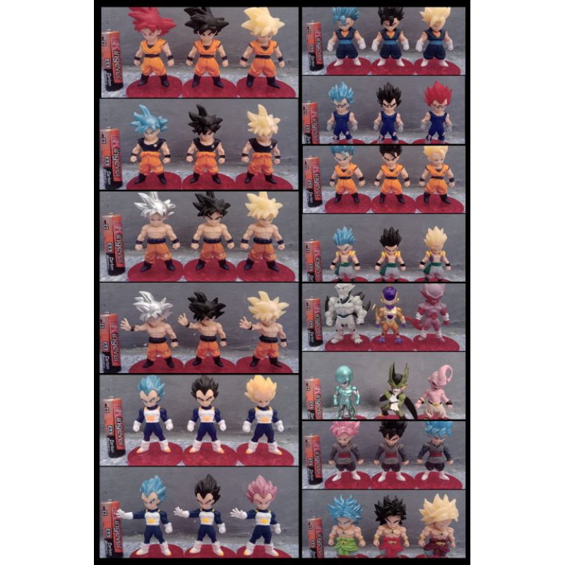 Dragon Ball Goku Vegeta Gohan Broly Vegito Gotenks Anime Mini Action ...