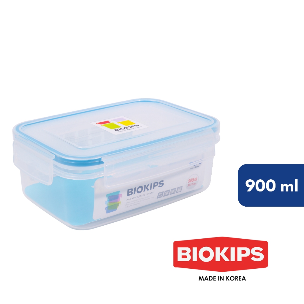 Biokips Rectangular Food Storage Container 900ml Airtight And Leakproof ...