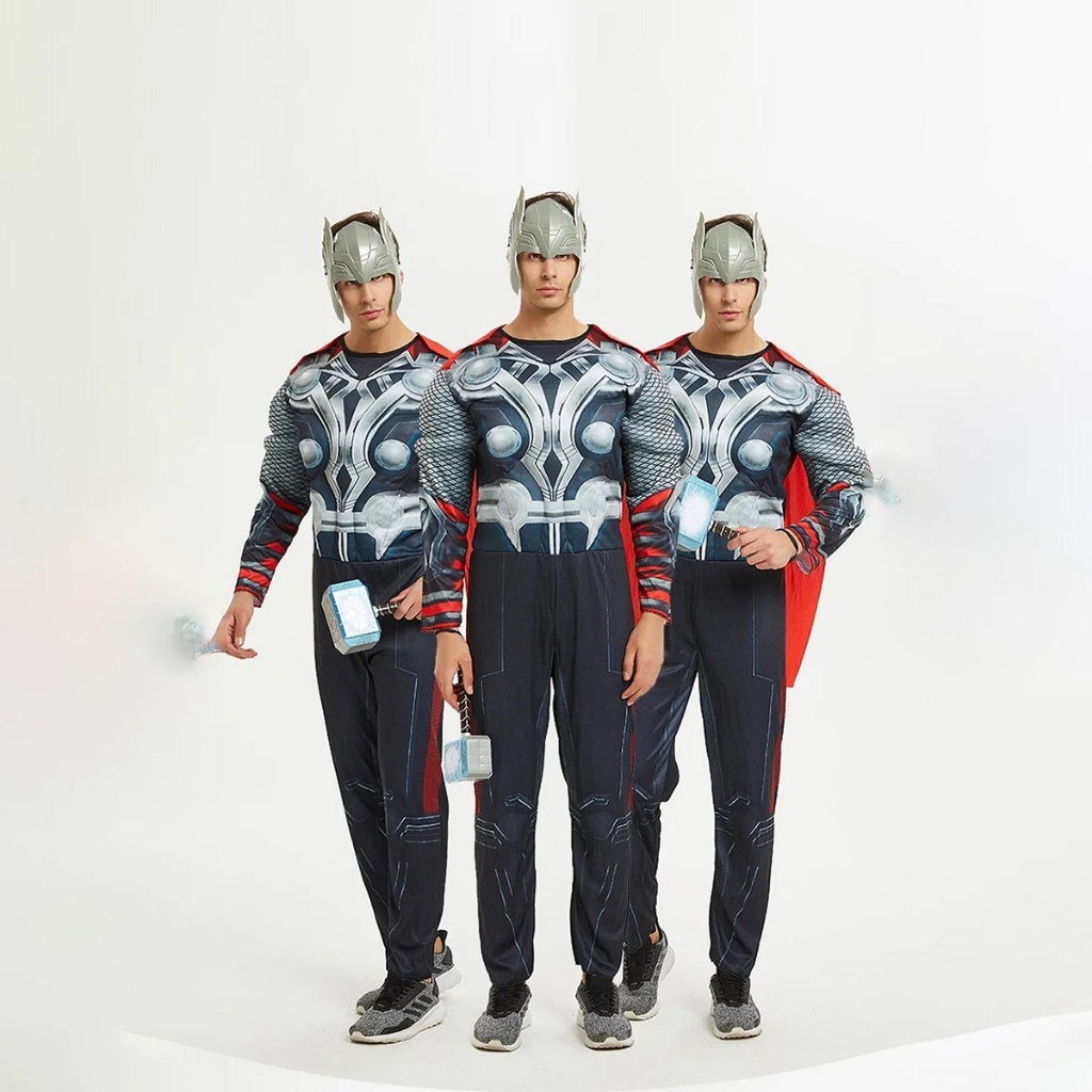 COD Book Character Thor Overall Costume with Hard Mask for ADULT ...