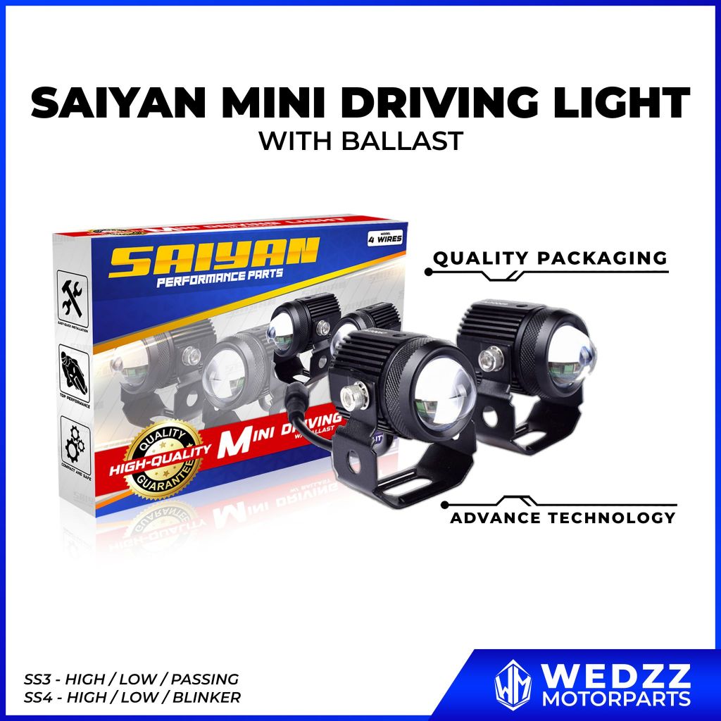 SAIYAN MINI DRIVING LIGHT | Shopee Philippines