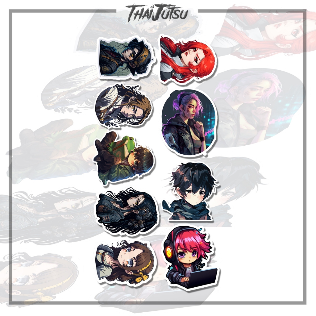RANDOM ANIME | STICKER SET ( VINYL STICKER DECALS ) | Shopee Philippines