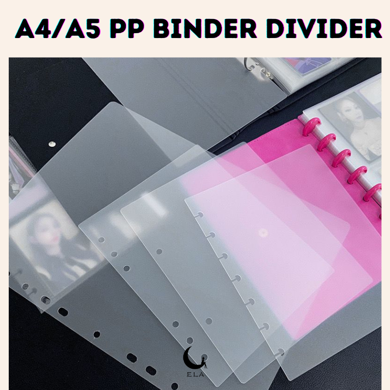 A4/A5 PP Binder Divider (1 PIECE) | Shopee Philippines