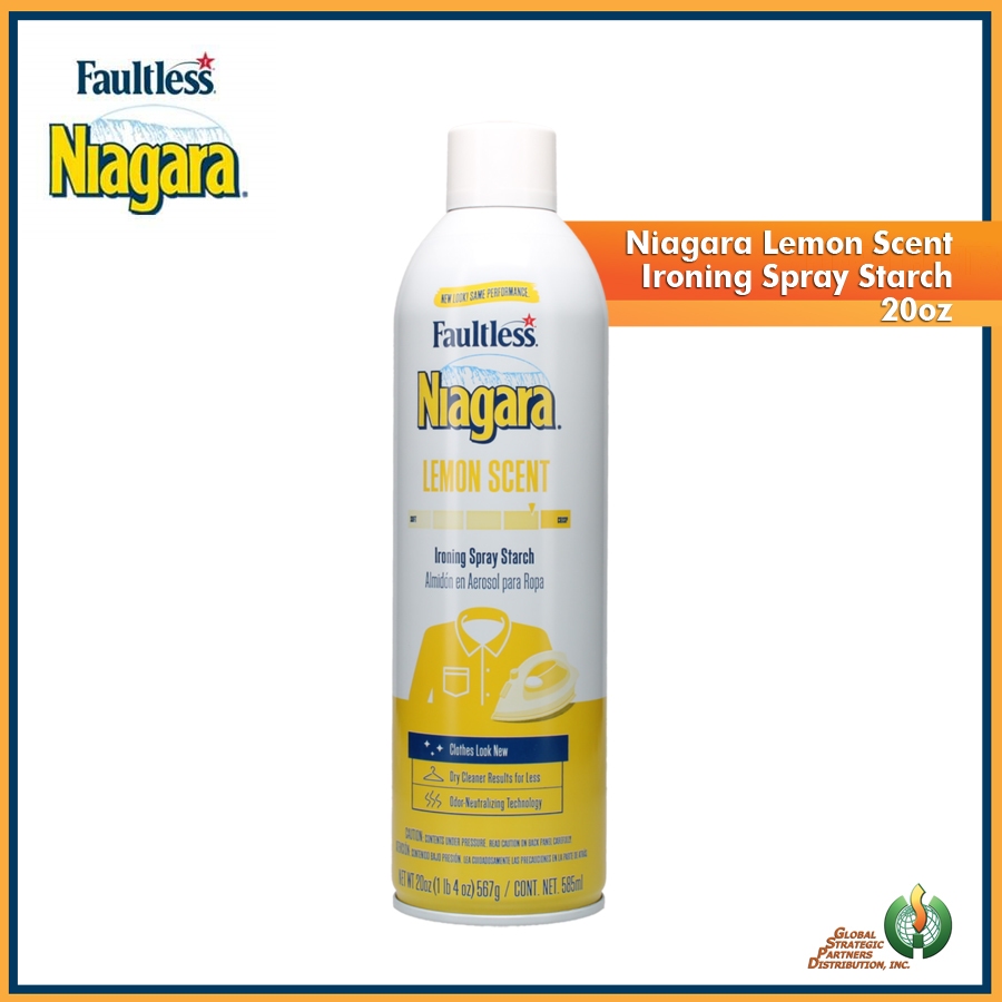 Faultless Niagara Lemon Scent Ironing Spray Starch | Shopee Philippines