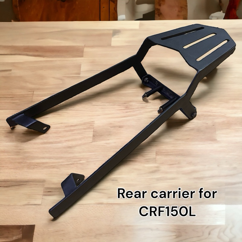 Honda CRF150L luggage rack rear carrier monorack flat bar powdercoated ...